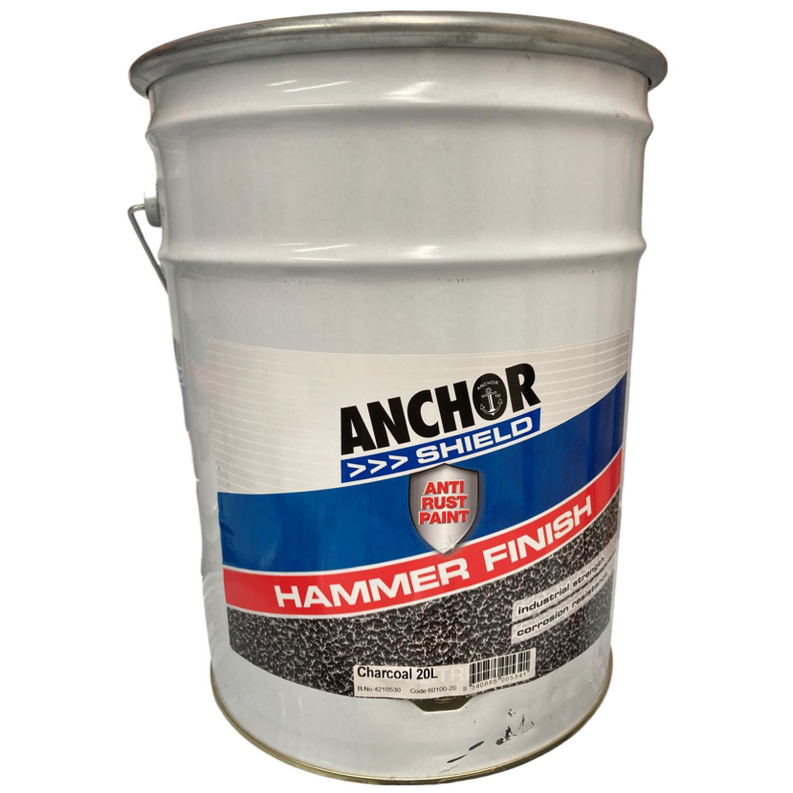 Buy Anchor Shield 20L Hammer Finish Paint - Charcoal - MyDeal Australia