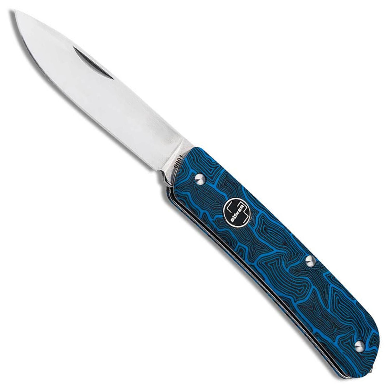 Buy Boker Plus Tech Tool Slip Joint Folding Knife - Blue / Damascus ...