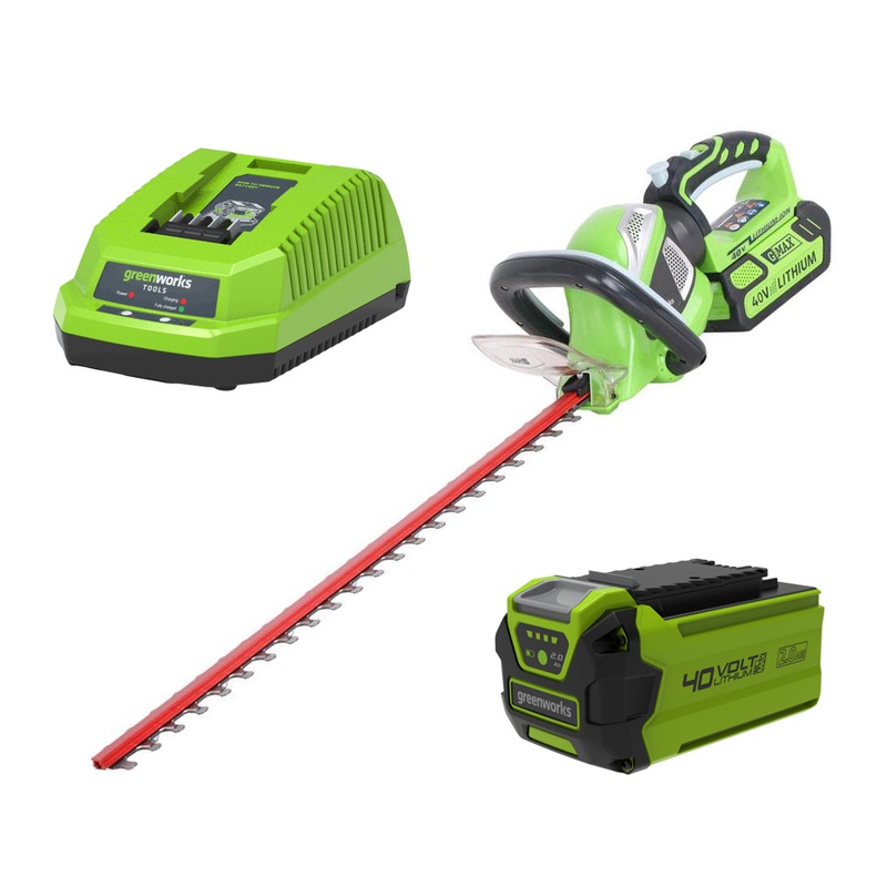 Buy Greenworks 40V 2.0Ah Cordless Li-Ion Hedge Trimmer Kit - MyDeal