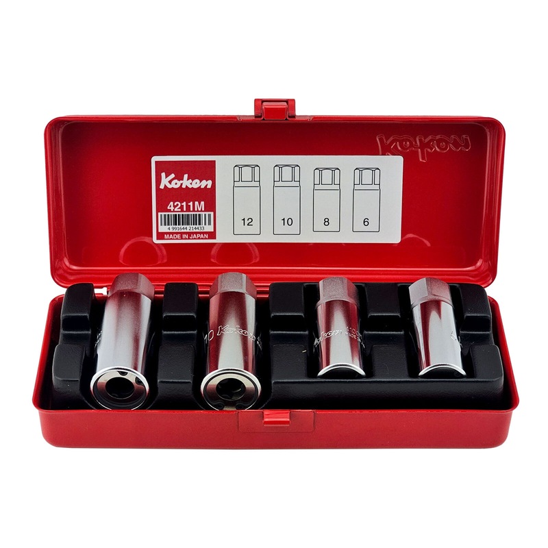 Buy Ko-Ken 4pc 1/2" Dr 6-12mm Stud Remover Set - MyDeal