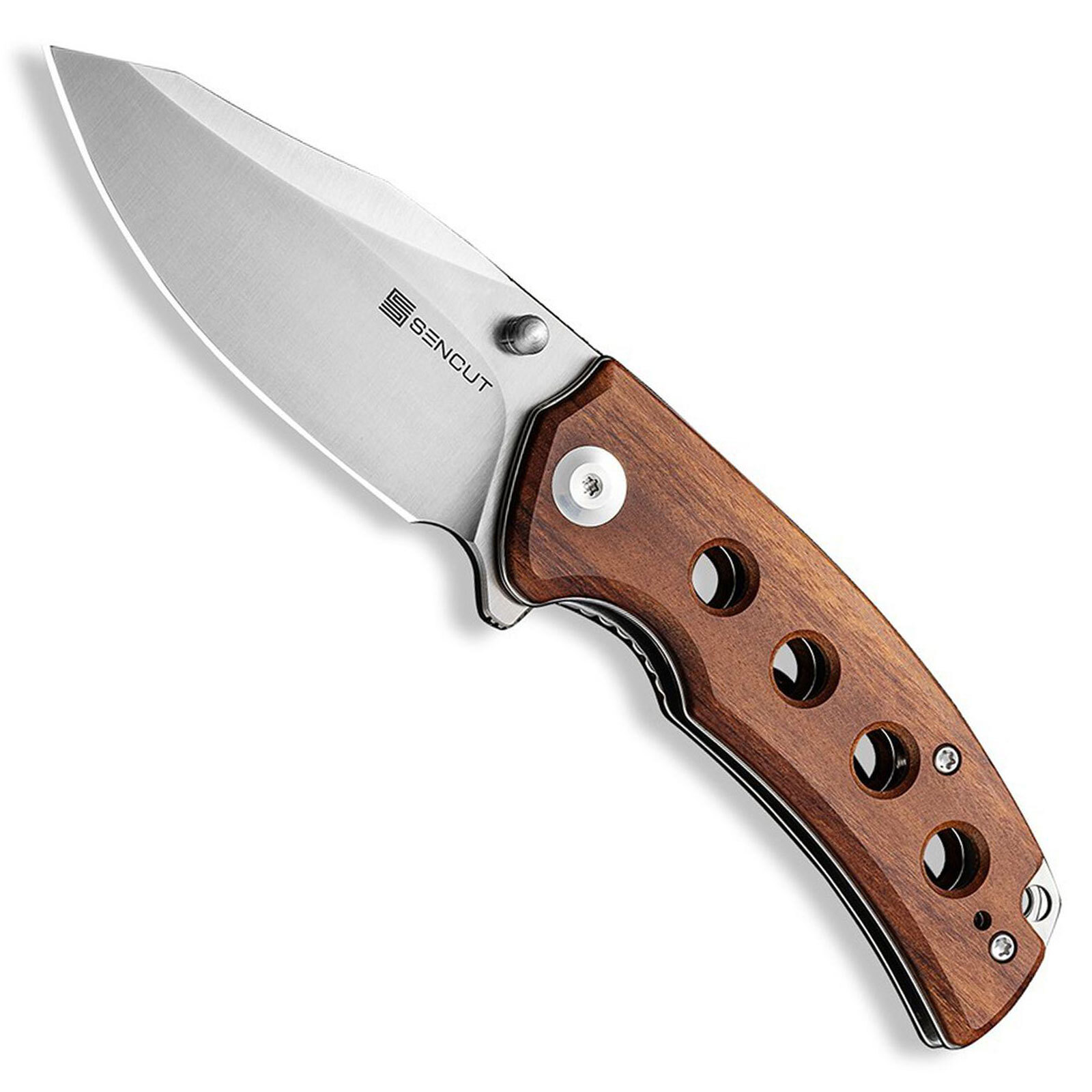 Buy Sencut Excalis Liner Lock Folding Knife - Guibourtia Wood / Satin ...