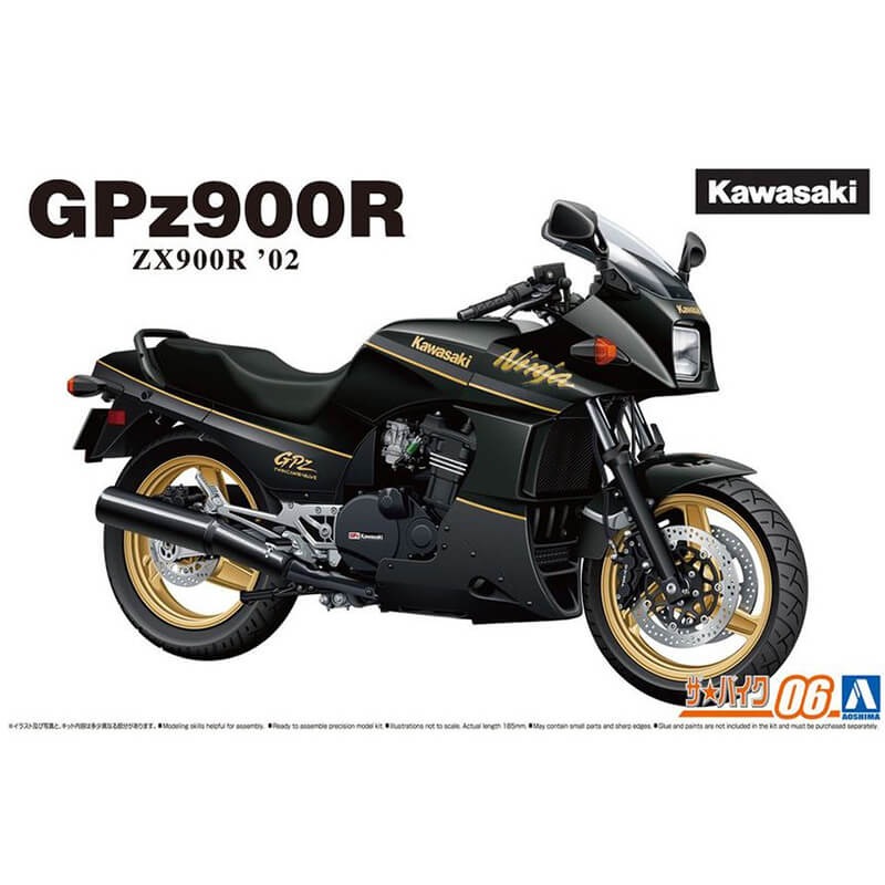Buy Aoshima 1/12 Kawasaki GPz900R ZX900R '02 Kit - MyDeal