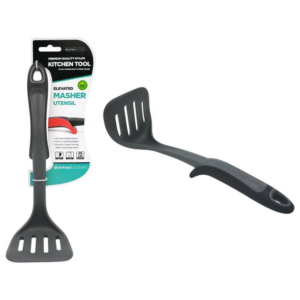 Buy 12 x Elevated Nylon Black Masher Potato Egg Masher Ricer Vegetable Fruit Crusher Tool ...