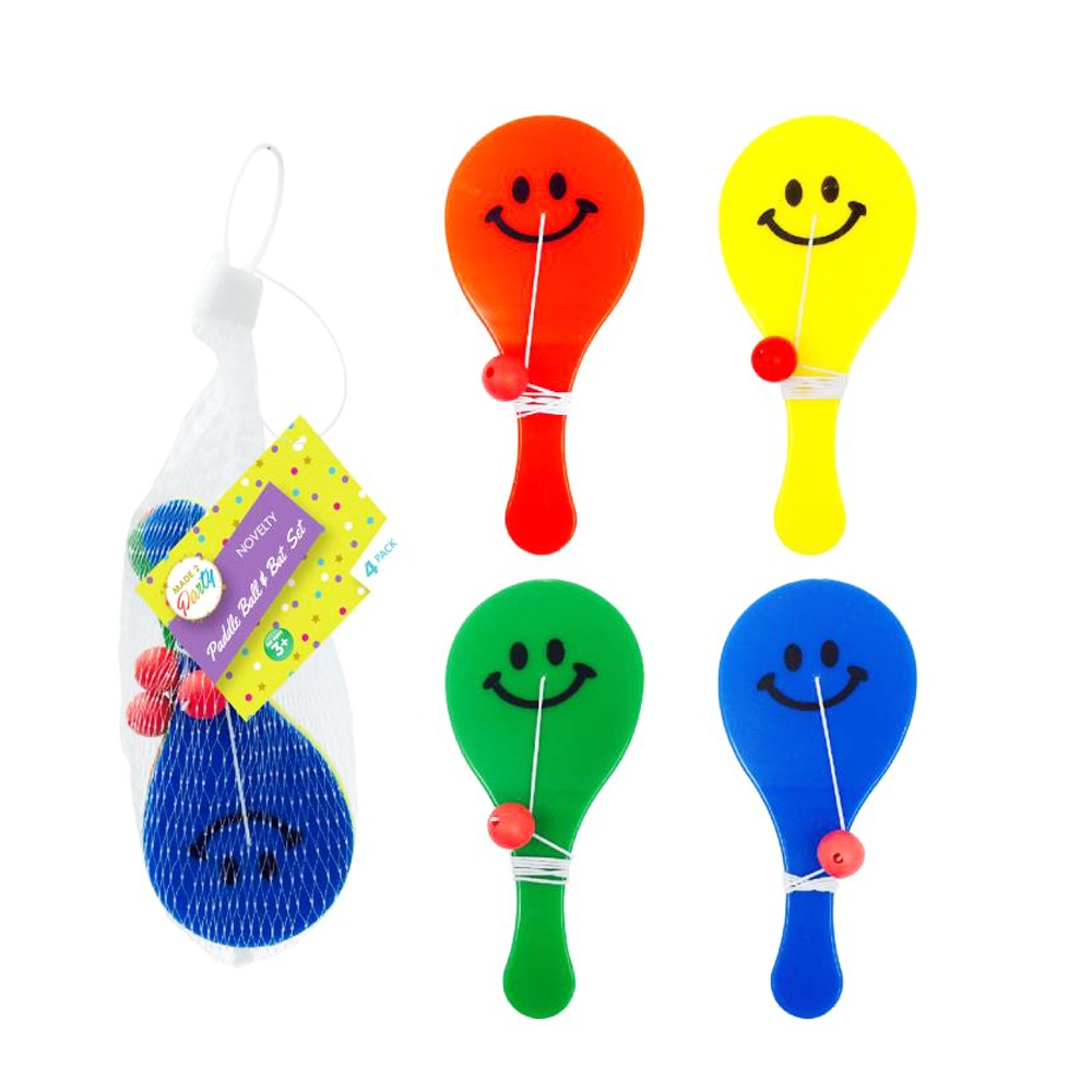 Buy 20 x Novelty Paddle Ball Kids Favours Toys Birthday Party Goodie ...