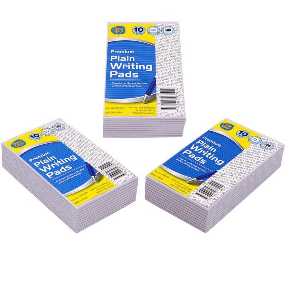 Buy 200x Plain White Writing Paper Pads Note Book Memo Notepads Home ...