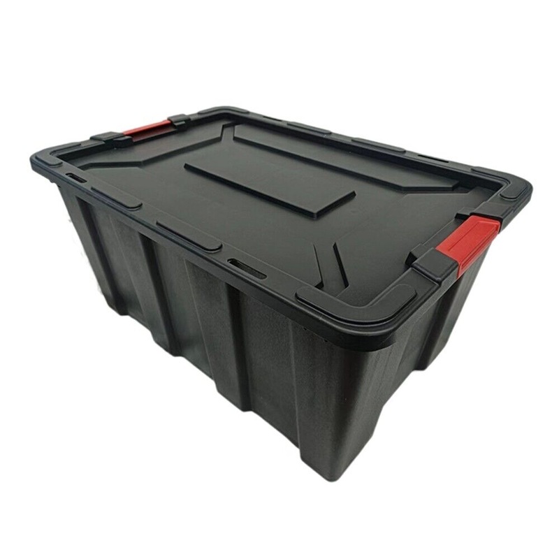 Buy 3 x 100L Large Heavy Duty Plastic Storage Box Crate Tote Organiser ...