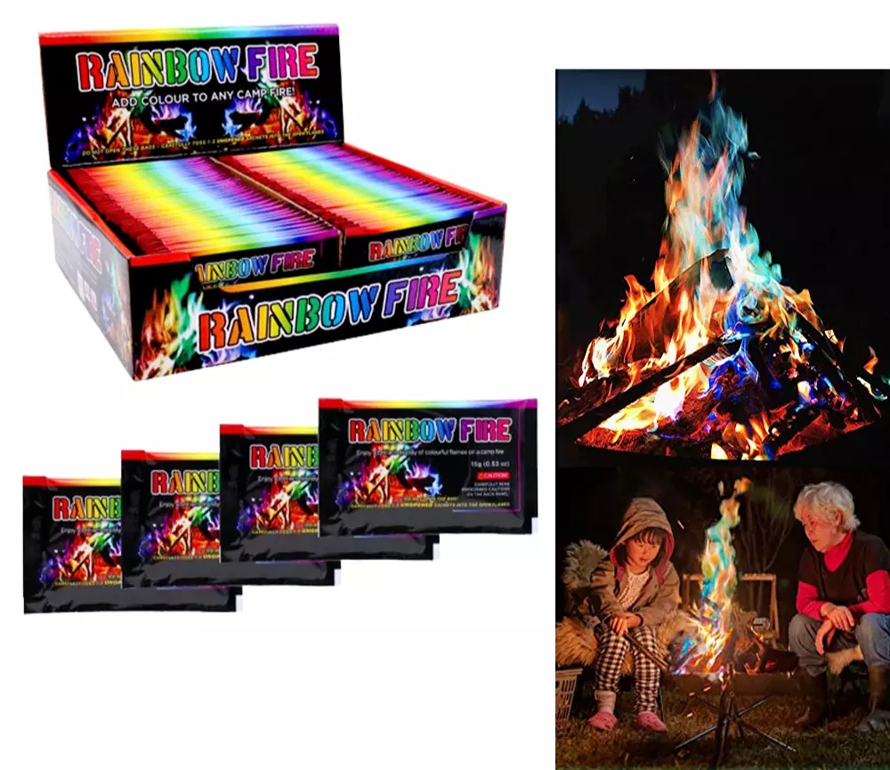 Buy 30pk Mystical Fire Dust Magical Colourful Flames Rainbow Campfire ...