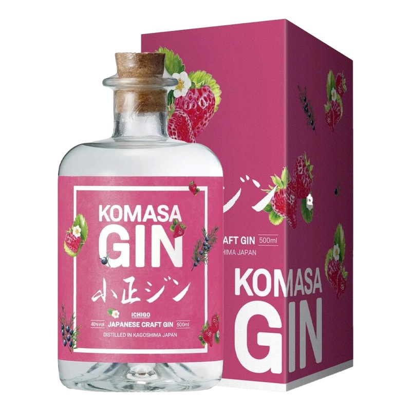Buy Komasa Gin Ichigo Strawberry Japanese Gin 500mL - MyDeal