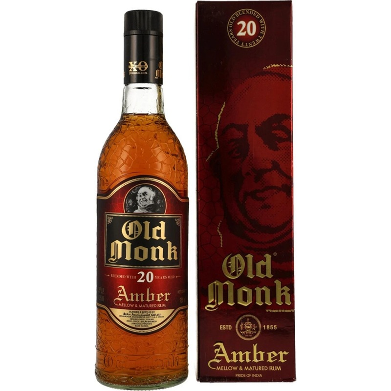 Buy Old Monk Amber XO Mellow And Matured 20 Year Old Rum 750mL - MyDeal