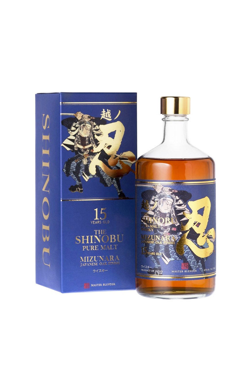 Buy The Shinobu 15 Years Old Pure Malt Japanese Whisky Mizunara Oak ...