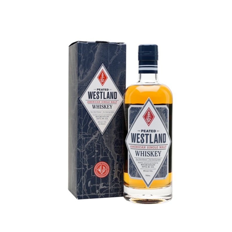 Buy The Westland Peated Single Malt Whiskey 700mL @ 46 % abv - MyDeal