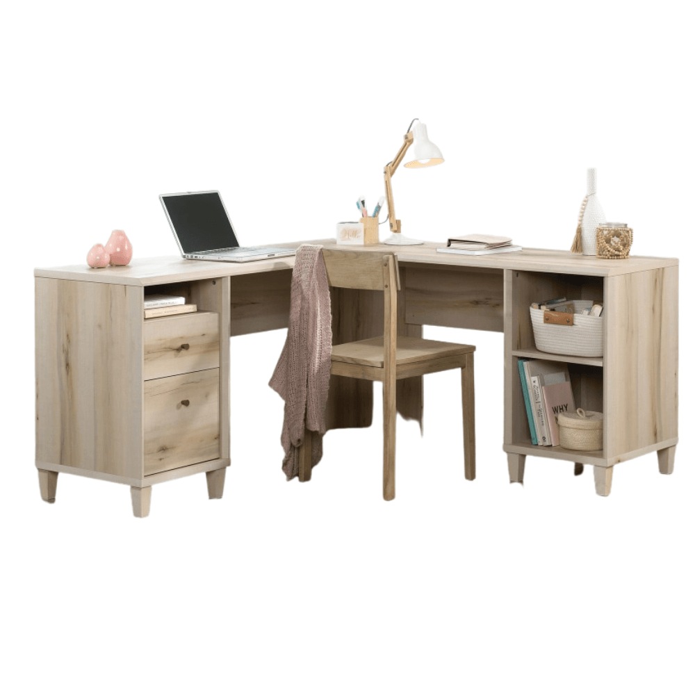 Buy Axel L-Shaped Computer Home Office Corner Desk W/ 2-Drawers ...