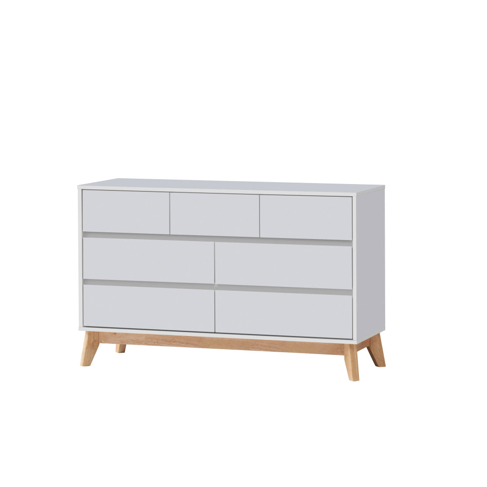Buy Design Square Audrey Wooden Chest Of 7-Drawers Dresser Storage ...
