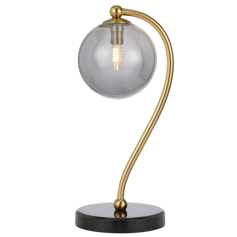 Buy Felton Modern Table Desk Lamp Light Glass Metal Antique Gold Black ...
