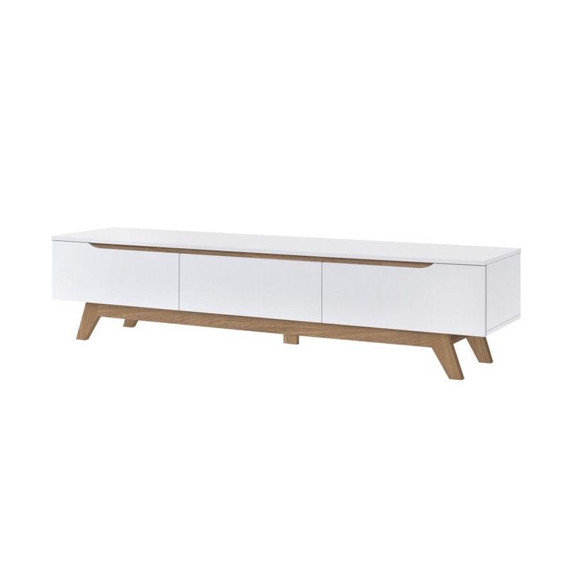 Buy Penelope Scandinavian Wooden Lowline Entertainment Unit TV Stand 1 ...