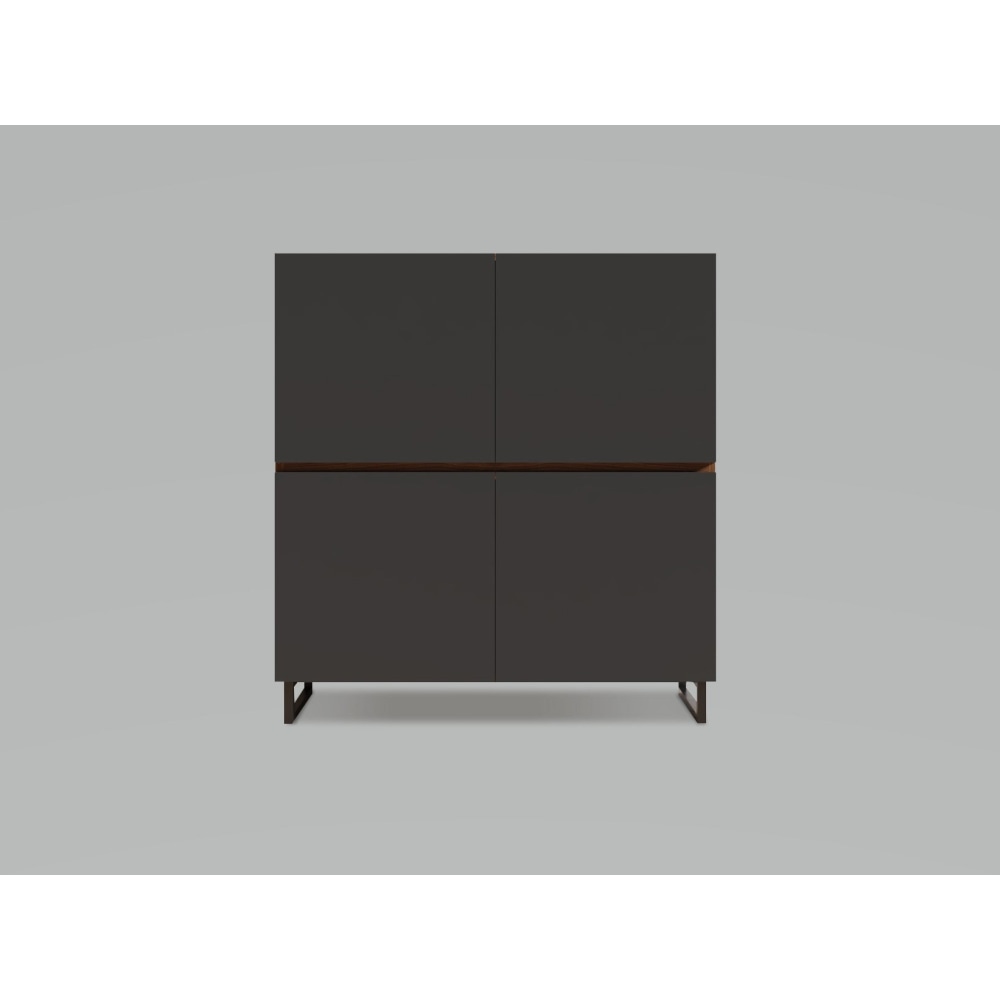 Buy Zane Buffet Unit Sideboard W/ 4-Doors Storage Cabinet - Walnut ...