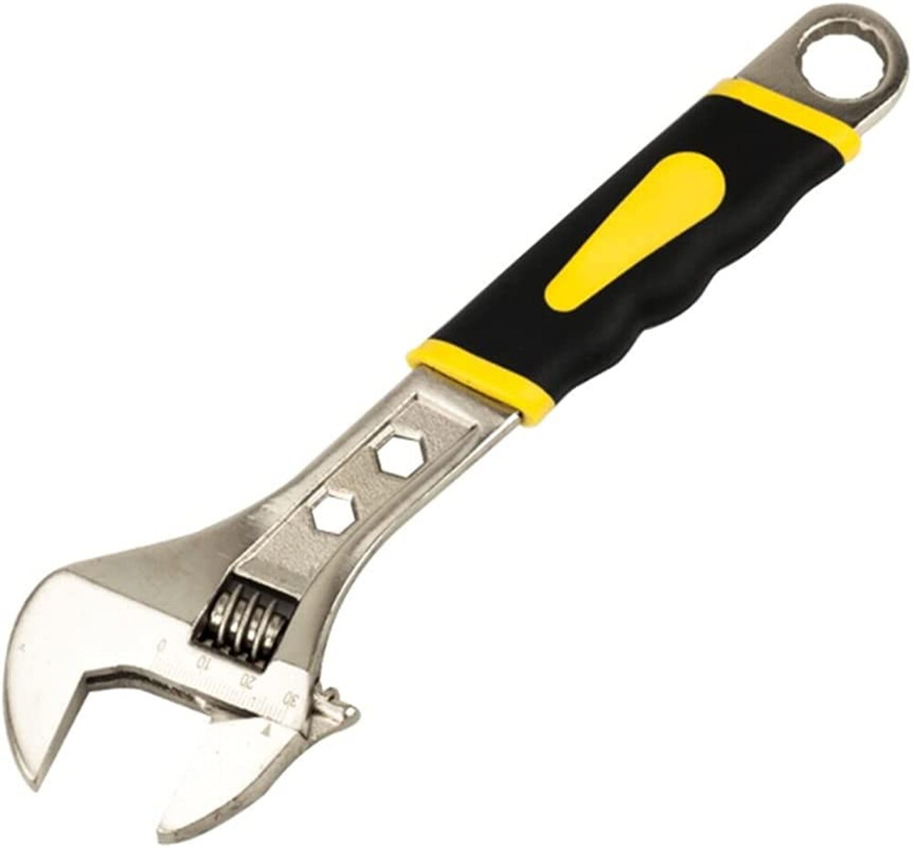 Buy 6inch HEAVY DUTY ADJUSTABLE WIDE JAW WRENCH CR-V SHIFTING SPANNER ...