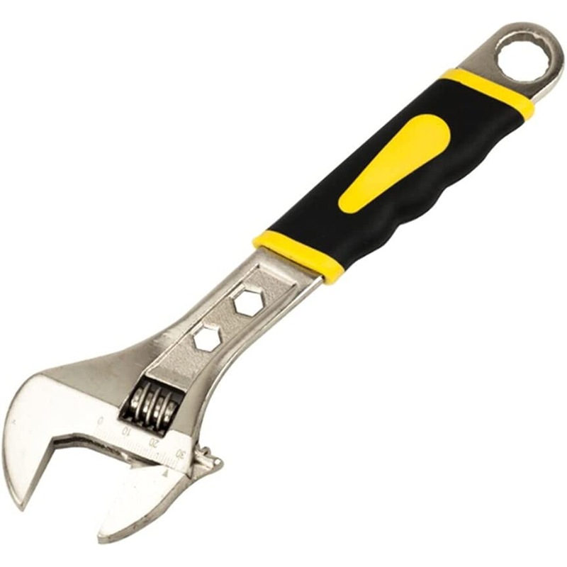 Buy 6inch HEAVY DUTY ADJUSTABLE WIDE JAW WRENCH CR-V SHIFTING SPANNER ...