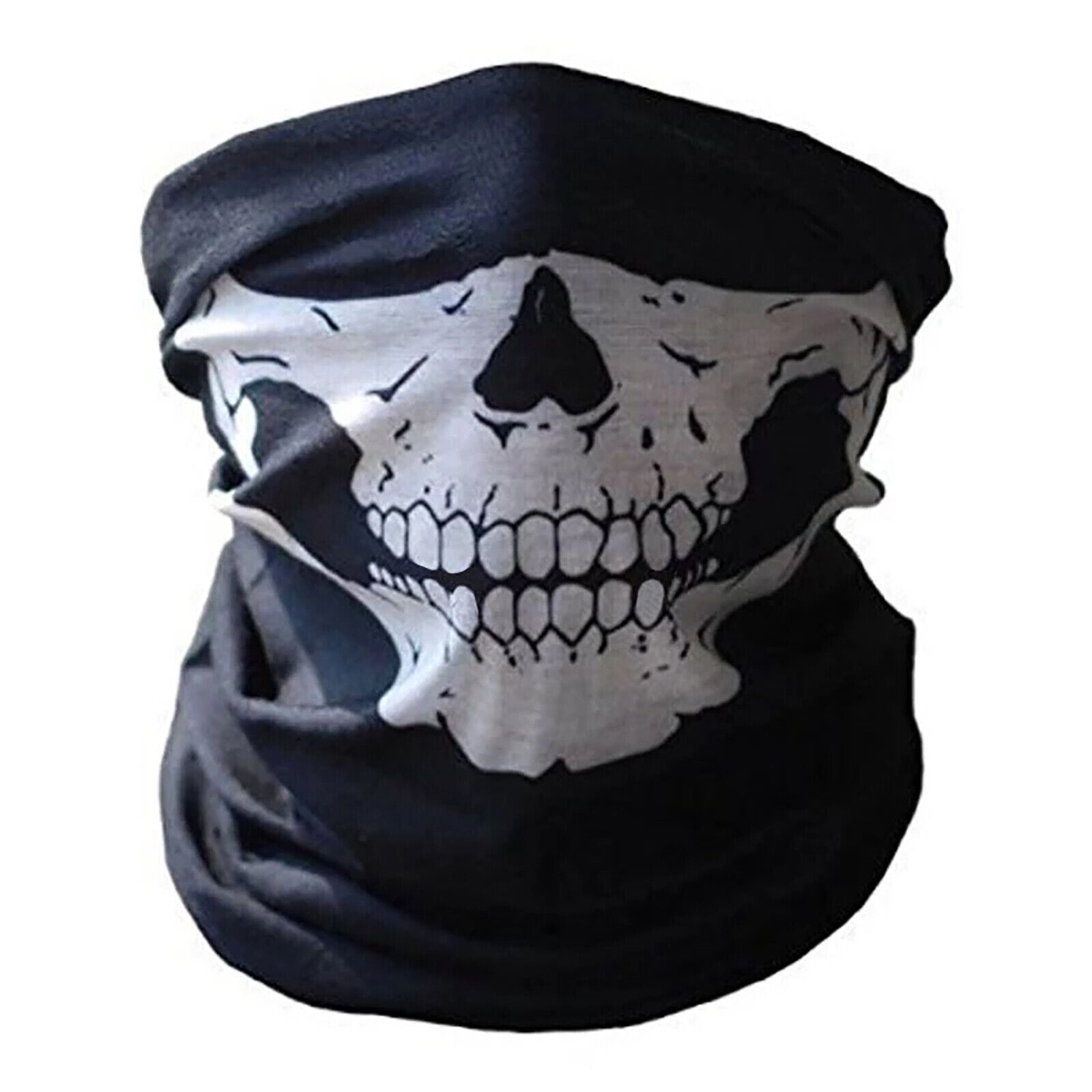 Buy Only 1 Skeleton Ghost Skull Face Mask Biker Skull Neck Warmer Biker ...