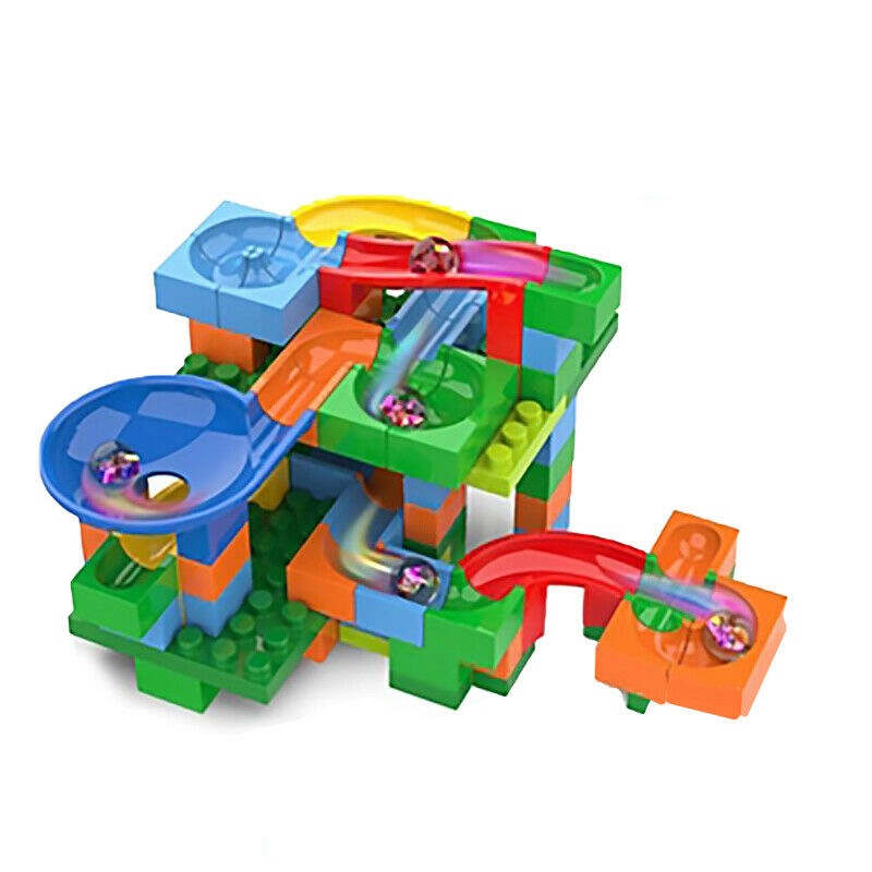 Buy Ozoffer 108pcs Kids DIY Marble Run Race Maze Game Marble Coater ...