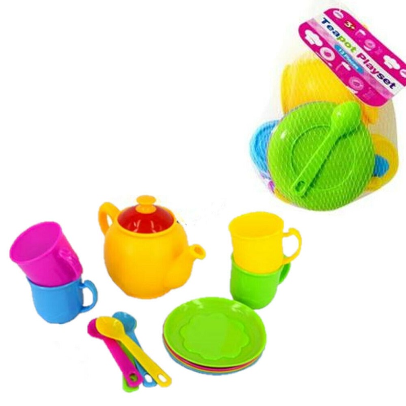 Buy Ozoffer 13Pcs Durable Children Pretend Fun Cup Teapot Tableware ...