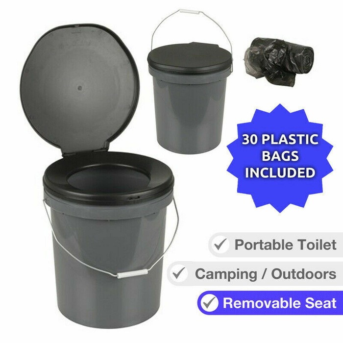 20L Toilet BUCKET Portable Outdoor Box Thunder Boom Travel Camping Bush ...