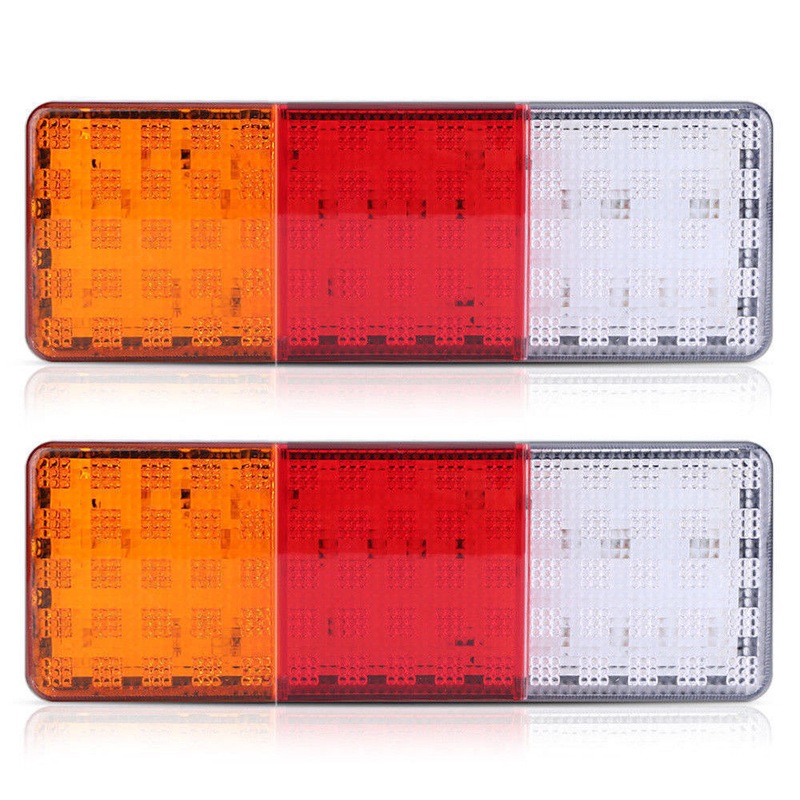 Buy Ozoffer 2Pcs 12-24V 75 LED Rear Trailer Tail Lights Caravan Truck ...
