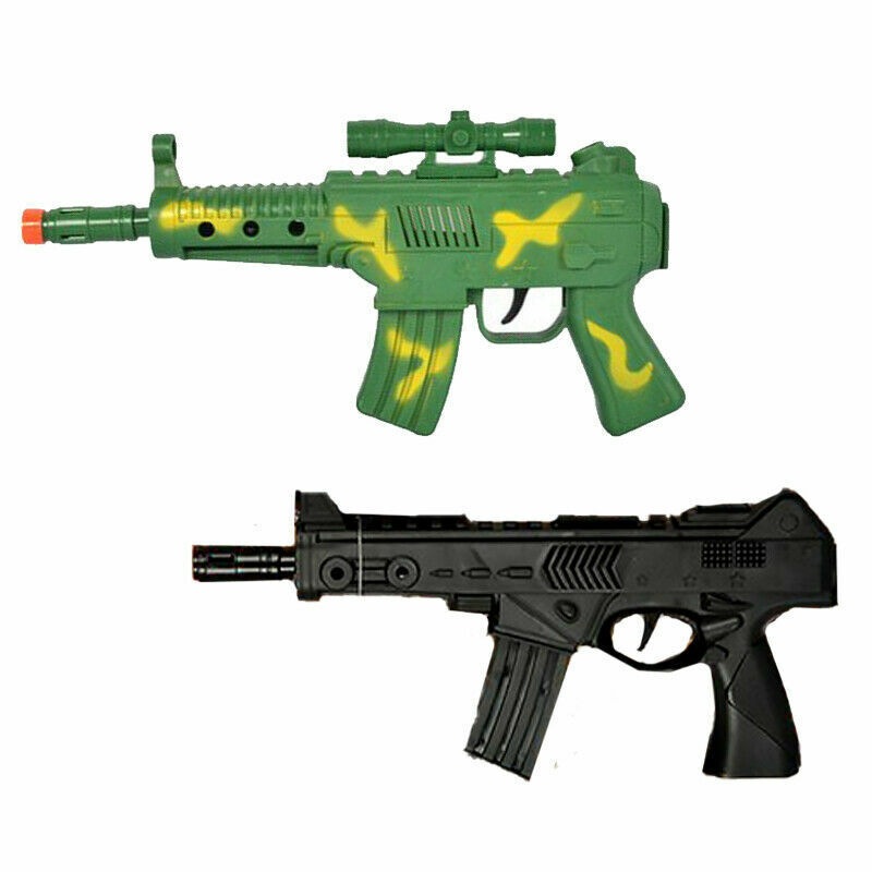 Buy Ozoffer 2Pcs Toy Gun Plastic Police Army Machine Gun Styled Kids ...