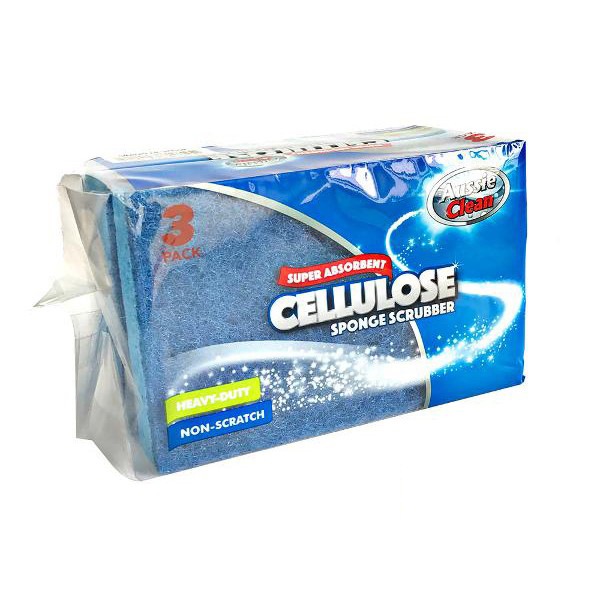 Buy Ozoffer Aussie Scrubber Clean Super Absorbent Cellulose Sponge ...