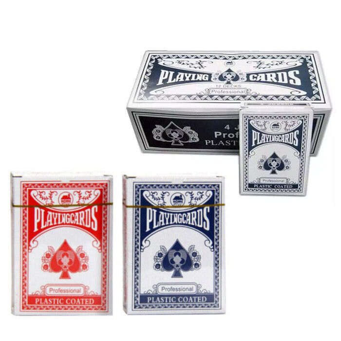 Buy Ozoffer POKER PLAYING CARDS PLASTIC COATED CARD BLUE DECKS - MyDeal ...