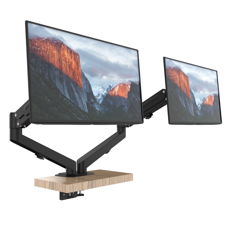 Buy Dual Monitor Desk Mount Stand 360 Degree Rotation Fully Adjustable ...