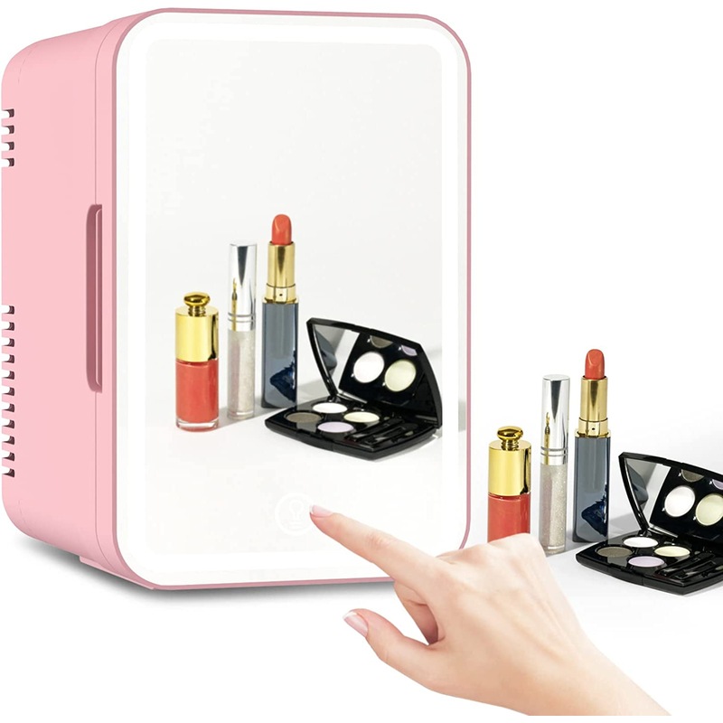 Buy Advwin 6L Mini Makeup Fridge with LED Makeup Mirror Cosmetics ...