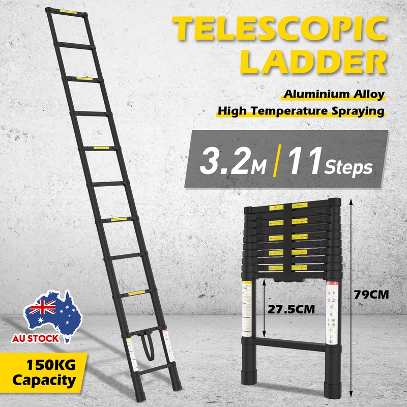 Buy Advwin 2m/2.6m/3.2m/3.8m Telescopic Ladder Portable Extension ...