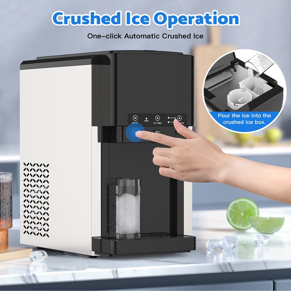 Buy Advwin 3 in 1 Ice Maker Machine Countertop Crushed Ice Cube Maker ...