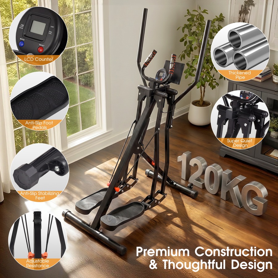 Buy Advwin Foldable Air Walker Exercise Machine, Adjustable Resistance ...