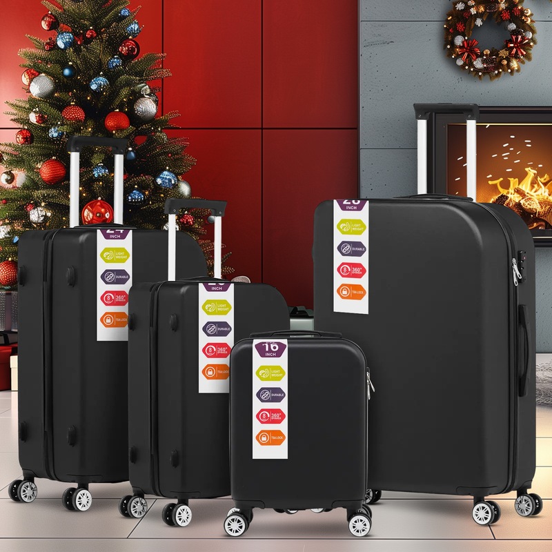 Buy Advwin Luggage Sets 4 Pcs Travel Suitcases with Spinner Wheels ...