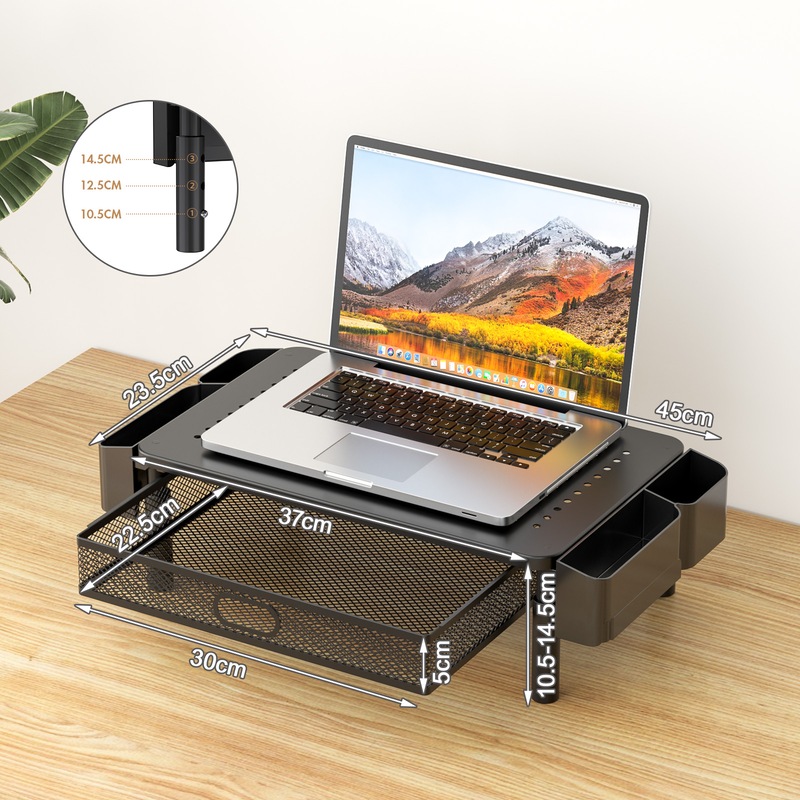 Buy Advwin Monitor Stand Riser with Organizer Drawer 3 Height ...