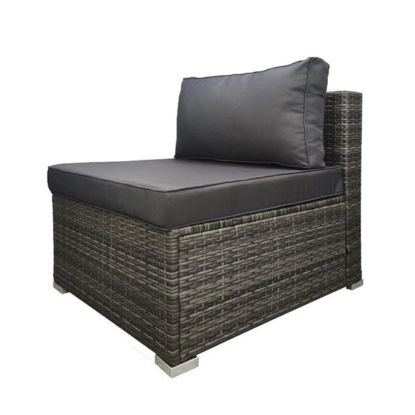 Buy 1 Seater Outdoor Sofa Modular Lounge Chair Grey - MyDeal Australia