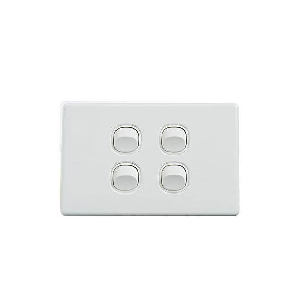 Buy 10 Pcs Elegant Wall Switch 4 Gang 250V 16A Horizontal - MyDeal ...
