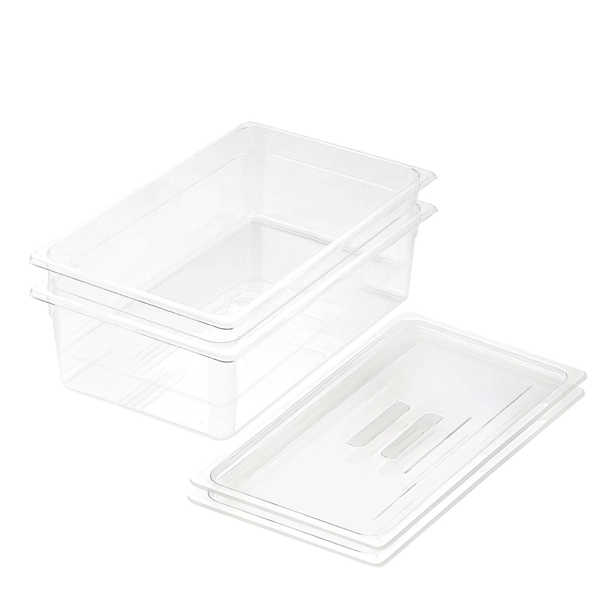 Buy 150mm Clear Gastronorm GN Pan 1/1 Food Tray Storage Bundle of 2 ...