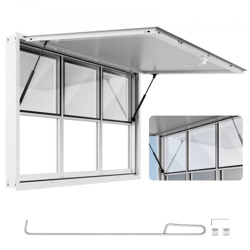 Buy 152x92 cm Concession Stand Serving Window Food Truck Service Awning ...