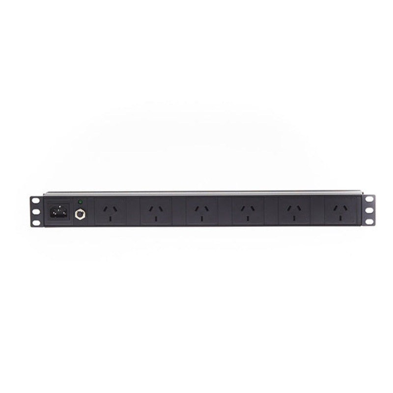 Buy 1Ru 6 Way Gpo Rack Mount Pdu Power Rail - MyDeal