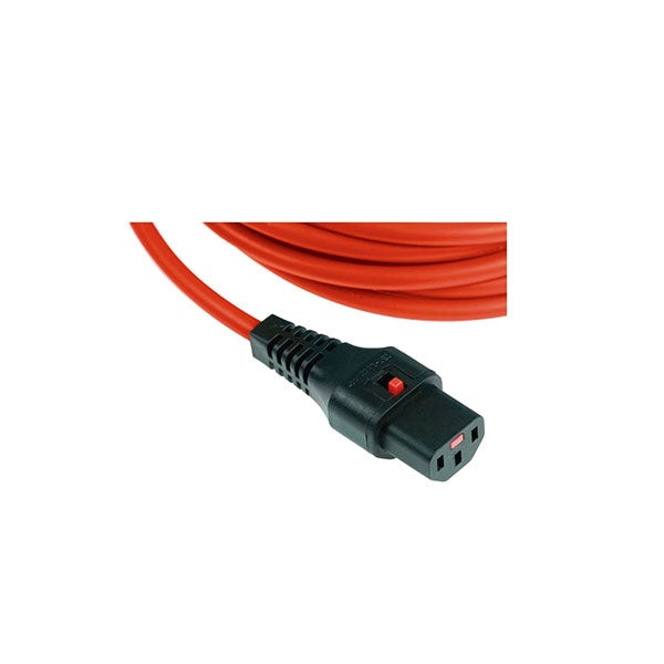 Buy 3M Red Lockable Iec C13 Iec C14 Cable - MyDeal Australia
