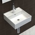 Buy Ceramic Basin Square With Overflow And Faucet Hole 41 x 41 Cm ...
