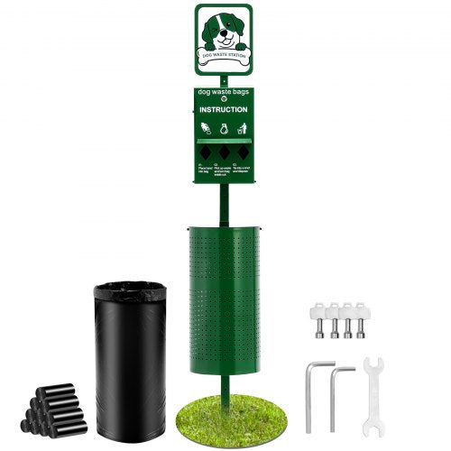 Buy Dog Waste Station 11.5 Gallons Outdoor Dog Poop Station with 600 ...