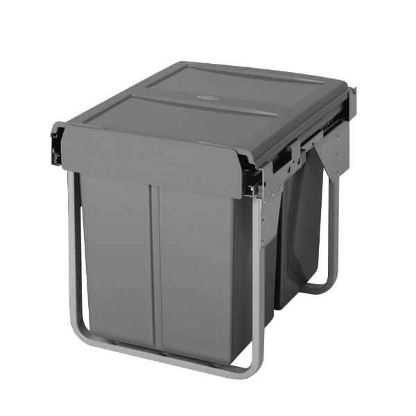 Buy Domestique 40L Twin Slide Out Concealed Waste Bin with Soft Close ...