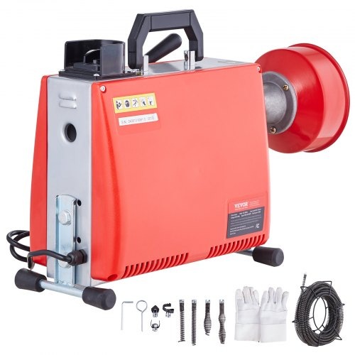 Buy Drain Cleaner Machine 66FT x 5/8" 250W Sewer Snake Auger Manual ...