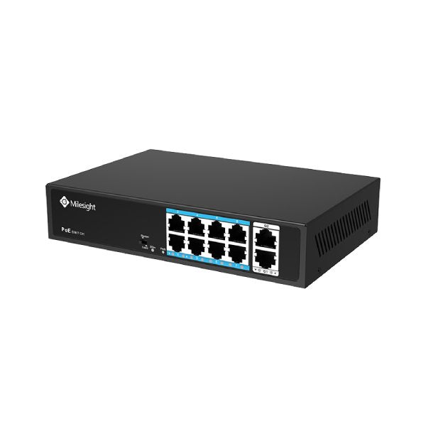 Buy Milesight 8 Port 100Mbps Af At 120 Watt Poe Switch With Gigabit ...