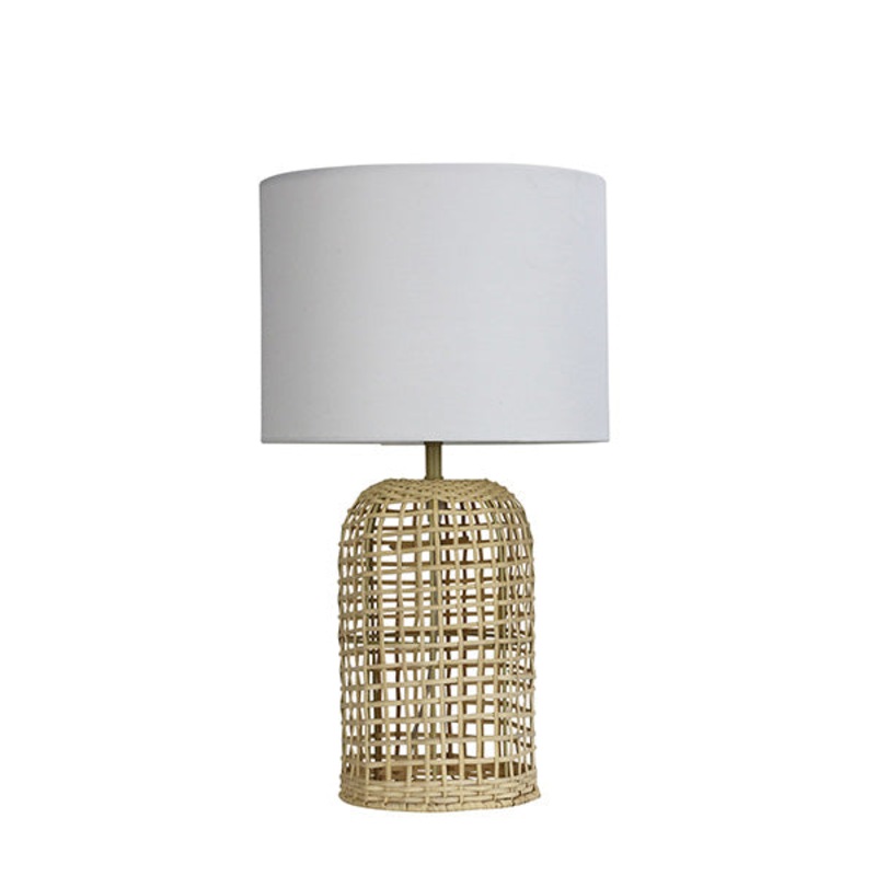 Buy Rattan Lamp Base With Shade - MyDeal