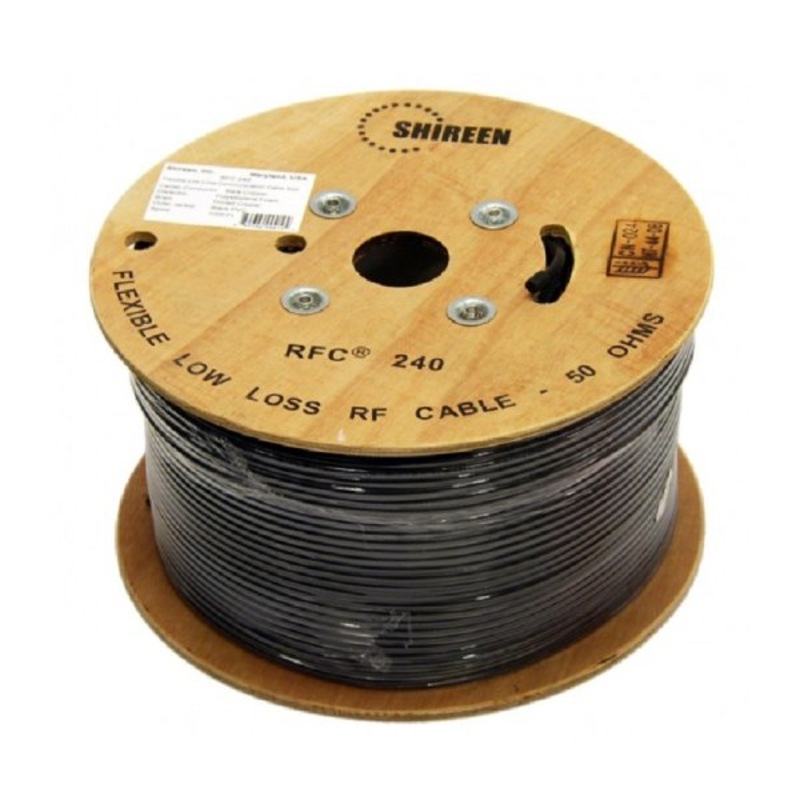 Buy Shireen Inc Rfc240 Cable 1000Ft Spool 50 Ohm Coax Cable Drum - MyDeal